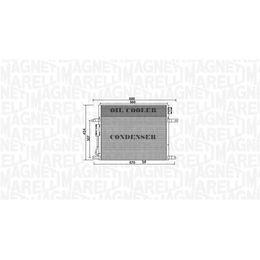 MAGNETI MARELLI Kondensator, Klimaanlage 350203967000 f&uuml;r Chrysler JEEP