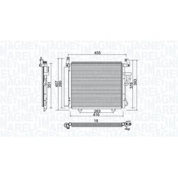 MAGNETI MARELLI Kondensator, Klimaanlage 350203975000 f&uuml;r HYUNDAI
