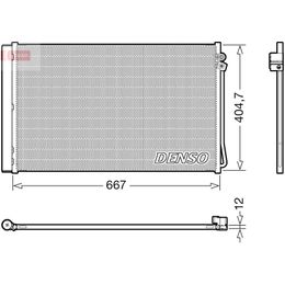 DENSO Kondensator, Klimaanlage dcn17062 f&uuml;r Mercedes