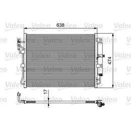 Valeo Kondensator, Klimaanlage 814424 f&uuml;r LAND ROVER