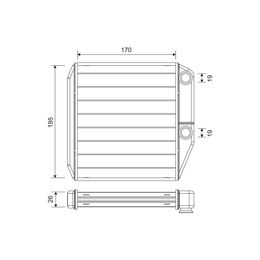 Valeo W&auml;rmetauscher, Innenraumheizung 811600 f&uuml;r Fiat