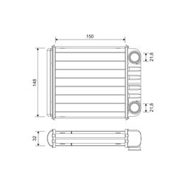 Valeo W&auml;rmetauscher, Innenraumheizung 811650 f&uuml;r SMART RENAULT