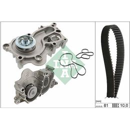INA Wasserpumpe + Zahnriemensatz 530074430 f&uuml;r VW Audi