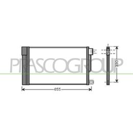 PRASCO Kondensator, Klimaanlage aa344c003 f&uuml;r Opel ALFA ROMEO Vaughall Fiat Peugeot