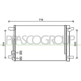 PRASCO Kondensator, Klimaanlage vg400c001 f&uuml;r VW Skoda Audi
