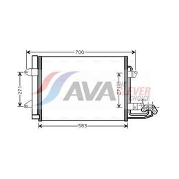 AVA QUALITY COOLING Kondensator, Klimaanlage vn5211d f&uuml;r VW
