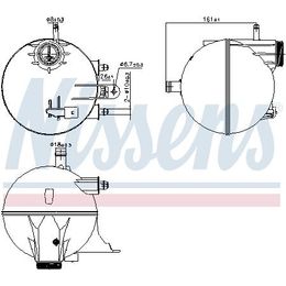 NISSENS Ausgleichsbeh&auml;lter, K&uuml;hlmittel 996295 f&uuml;r MERCEDES-BENZ
