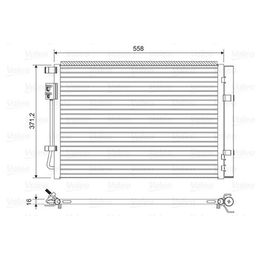 Valeo Kondensator, Klimaanlage 822597 f&uuml;r HYUNDAI
