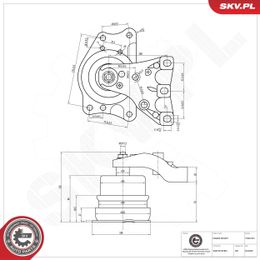ESEN SKV Lagerung, Motor 75skv251 rechts f&uuml;r SEAT VW Skoda