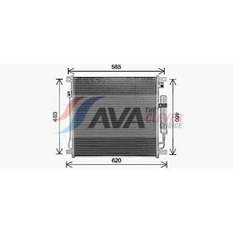 AVA QUALITY COOLING Kondensator, Klimaanlage mt5285d f&uuml;r MITSUBISHI