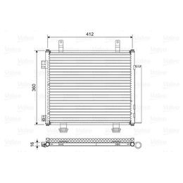 Valeo Kondensator, Klimaanlage 822573 f&uuml;r SUZUKI NISSAN