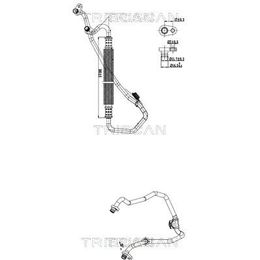 TRISCAN Hochdruck-/Niederdruckleitung, Klimaanlage 901028018 f&uuml;r PEUGEOT CITRO&Euml;N