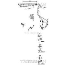 TRISCAN Hochdruck-/Niederdruckleitung, Klimaanlage 901028049 f&uuml;r CITRO&Euml;N DS