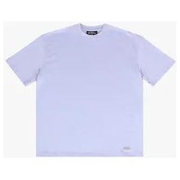 T-Shirt DROPSIZE "Dropsize HEAVY OVERSIZE METAL PATCH T-SHIRT", Damen, Gr. M, vintage blau, 100% Baumwolle, bedruckt, oversize, Rundhals, Shirts T-Shirt