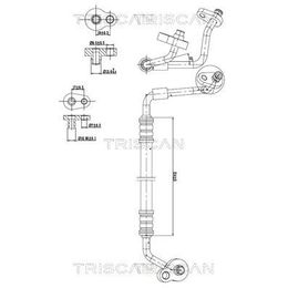 TRISCAN Hochdruck-/Niederdruckleitung, Klimaanlage 901016040 f&uuml;r FORD