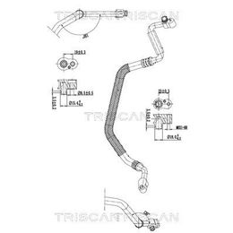 TRISCAN Hochdruck-/Niederdruckleitung, Klimaanlage 901029010 f&uuml;r AUDI