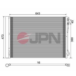 JPN Kondensator, Klimaanlage 60c9085JPN f&uuml;r BMW