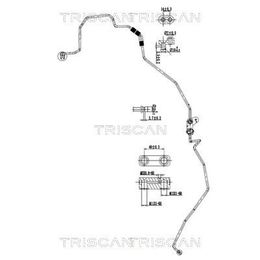 TRISCAN Hochdruck-/Niederdruckleitung, Klimaanlage 901013001 f&uuml;r TOYOTA
