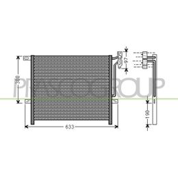 PRASCO Kondensator, Klimaanlage bm802c001 f&uuml;r BMW
