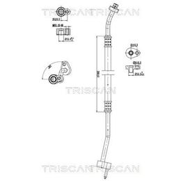 TRISCAN Hochdruck-/Niederdruckleitung, Klimaanlage 901016042 f&uuml;r FORD