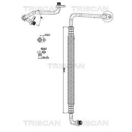 TRISCAN Hochdruck-/Niederdruckleitung, Klimaanlage 901028100 f&uuml;r DS