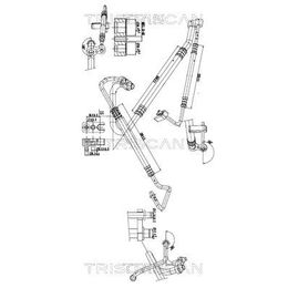 TRISCAN Hochdruck-/Niederdruckleitung, Klimaanlage 901024012 f&uuml;r OPEL