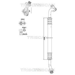 TRISCAN Hochdruck-/Niederdruckleitung, Klimaanlage 901028030 f&uuml;r PEUGEOT