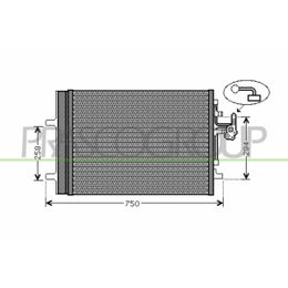 PRASCO Kondensator, Klimaanlage vv046c002 f&uuml;r Volvo
