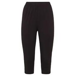 Leggings GOLDNER "L&auml;ssige Baumwollhose mit Dehnbund", Damen, Gr. 54, N-Gr, schwarz, Obermaterial: 95% Baumwolle CO. 5% Elasthan EL., normal, Hosen Leggings, Ohne