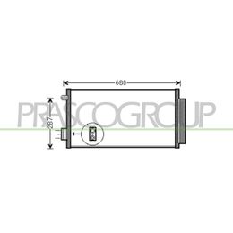 PRASCO Kondensator, Klimaanlage ft040c002 f&uuml;r Fiat