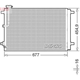 DENSO Kondensator, Klimaanlage dcn02046 f&uuml;r Audi
