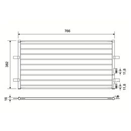 Valeo Kondensator, Klimaanlage 814087 f&uuml;r Ford