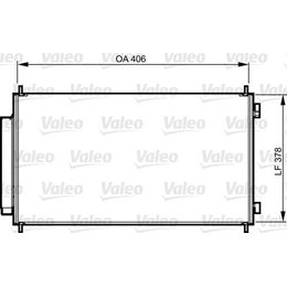 Valeo Kondensator, Klimaanlage 814232 f&uuml;r HONDA