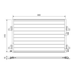 Valeo Kondensator, Klimaanlage 817731 f&uuml;r RENAULT