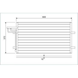 Valeo Kondensator, Klimaanlage 818046 f&uuml;r FORD
