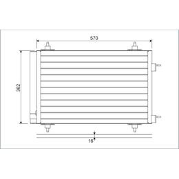 Valeo Kondensator, Klimaanlage 818170 f&uuml;r CITRO&Euml;N PEUGEOT