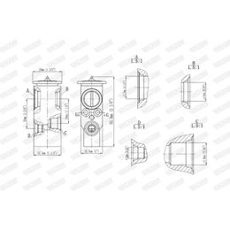 WALKER Expansionsventil, Klimaanlage wex00039 f&uuml;r PEUGEOT LANCIA TOYOTA
