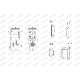 WALKER Expansionsventil, Klimaanlage wex00041 f&uuml;r OPEL PEUGEOT