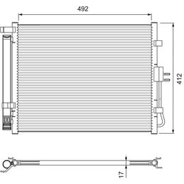 Valeo Kondensator, Klimaanlage 814402 f&uuml;r KIA