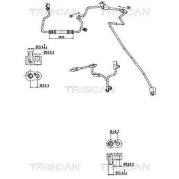 TRISCAN Hochdruck-/Niederdruckleitung, Klimaanlage 901029083 f&uuml;r VW