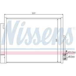 NISSENS Kondensator, Klimaanlage 940156 f&uuml;r Vaughall Opel