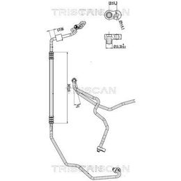TRISCAN Hochdruck-/Niederdruckleitung, Klimaanlage 901011026 f&uuml;r BMW