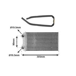 Van Wezel W&auml;rmetauscher, Innenraumheizung 43006439 f&uuml;r RENAULT