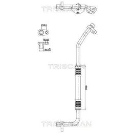 TRISCAN Hochdruck-/Niederdruckleitung, Klimaanlage 901025044 f&uuml;r DACIA
