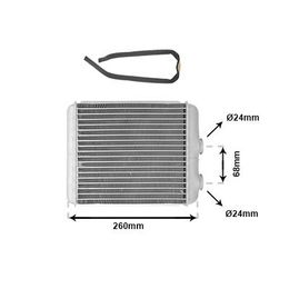 Van Wezel W&auml;rmetauscher, Innenraumheizung 37006259 f&uuml;r Opel