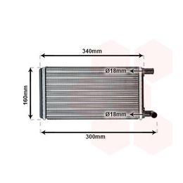 Van Wezel W&auml;rmetauscher, Innenraumheizung 30006108 f&uuml;r Mercedes