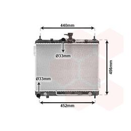 Van Wezel K&uuml;hler, Motork&uuml;hlung 82002100 f&uuml;r HYUNDAI