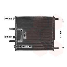 Van Wezel Kondensator, Klimaanlage 20015702 f&uuml;r DODGE JEEP