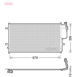 DENSO Kondensator, Klimaanlage dcn44010 f&uuml;r MAZDA