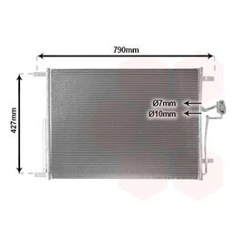 Van Wezel Kondensator, Klimaanlage 33015704 f&uuml;r NISSAN